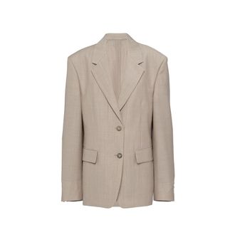 Prada Veste de blazer en laine Prada
