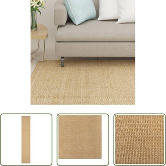 vidaXL Natur Teppich - Teppich Natur Sisal 66x350 cm