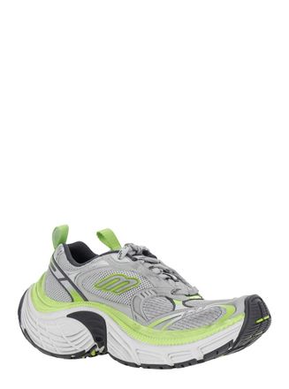 Balenciaga Mens Grey Sneakers With Embossed Logo Polyurethane Trainers