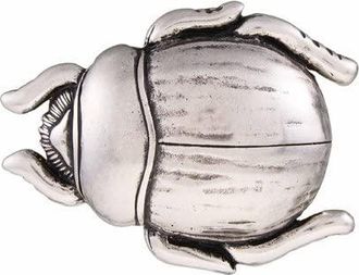 umjuBelt Fermoir Scarab&eacute;e, argent&eacute;, taille unique