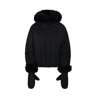 Yves Salomon Doudoune Courte - Femme - Vestes - Noir - Taille: 38 FR