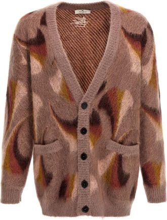 Etro cardigan à motif cachemire - Marron