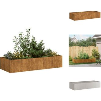 vidaXL Vidaxl - Jardini&egrave;re rouill&eacute; 200x80x40 cm acier inoxydable - Jardini&egrave;re - Jardini&egrave;res - Pot De Fleurs - Support De Jardini&egrave;re