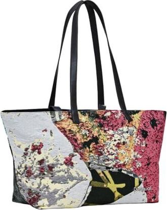 Desigual Bag_Poster Lacroix, 9019 Tutti Fruti, U, Sac à provisions en Tissu Femmes, Finition du matériau, Taille Unique