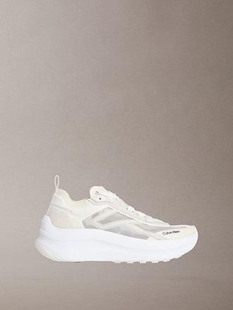 Calvin Klein Andrea - Chunky Ck Stripe Runner Sneakers - Bright White/marshmallow/ecru - Damen - EU 39