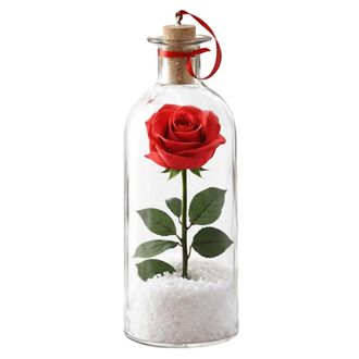 Generico Gravierbare Sprachnachricht - Erinnerung zum Valentinstag | Flasche mit Rose zum Gravieren von Nachrichten, zum Valentinstag, Heiratsantrag, Verlobung
