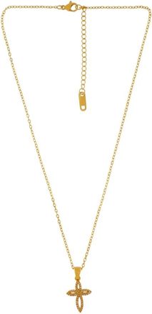 Dansk Copenhagen Minimalistische Wasserdichte Kreuzkette - - Accessories - Damen - Gelb - ONE SIZE