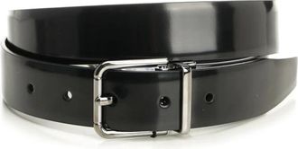 Dolce & Gabbana G&uuml;rtel aus geb&uuml;rstetem Kalbsleder - - Accessories - Herren - Schwarzk - 95 CM