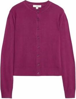 Marks and Spencer Cardigan &agrave; col Rond et Fermeture Avant boutonn&eacute;e Femmes UK 16 (EU 44)