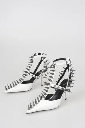 Balenciaga 8cm Studded Leather Sandals size 36