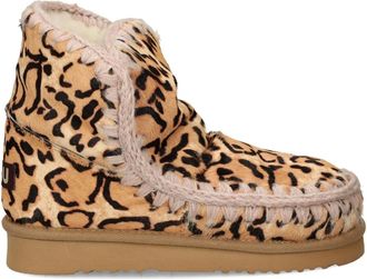 Mou animal-print ankle boots - Braun