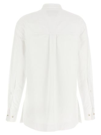 Gucci Double G Embroidered Cotton Poplin Shirt - White