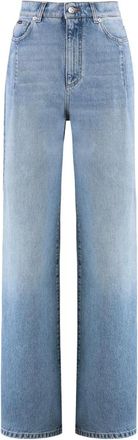 Dolce & Gabbana Femme, Jeans, Bleu, Taille: 38 FR Jean Large Taille Haute