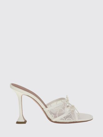 Amina Muaddi Sandales &agrave; Talons AMINA MUADDI Femme couleur Ivoir