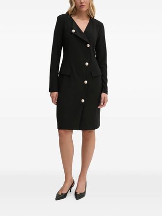 Joseph Ribkoff robe mi-longue boutonn&eacute;e &agrave; col v - Noir