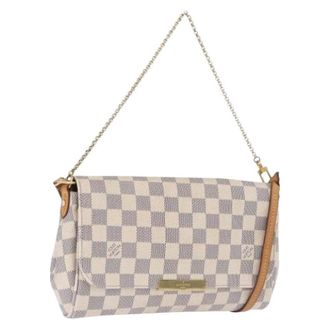 Louis Vuitton Sac bandouli&egrave;re Damier Azur Pre-owned - Femme - Pre-owned - Blanc - Taille: ONE Size