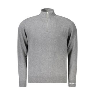 Pepe Jeans London Baumwollpullover mit Rundhalsausschnitt - - Knitwear - Herren - Grau - XL
