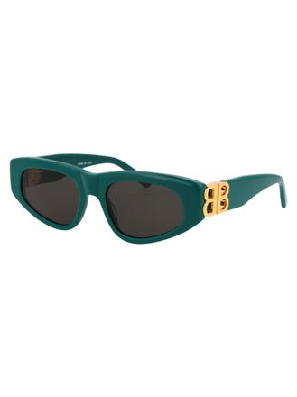 Balenciaga Womens Sunglasses Bb0095s Green-Gold-Grey Acetate Green/gold/grey