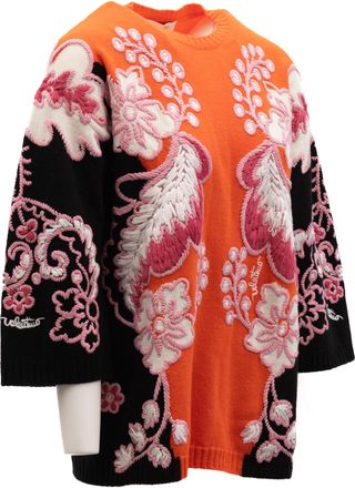 Valentino Garavani Women Floral Knitwear Black Clothing