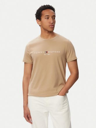 Tommy Hilfiger T-Shirt Logo Tee MW0MW11797 Beige Slim Fit