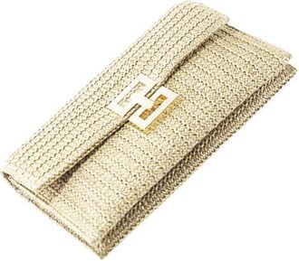 Beaupretty Sac Pochette Tissé Élégant pour Femme Format Moyen avec Fermeture Boucle Sécurisée Style Décontracté Chic pour Soirées et Usage Quotidien