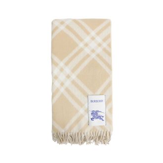 Burberry Check Alpaca Wool Scarf