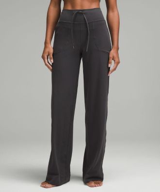 lululemon Throwback Still Hose für Frauen - Größe 10 in Graphite Grey