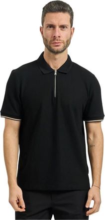 HUGO BOSS Homme, Tops, Noir, Taille: 2XL Pei Half-zip Polo