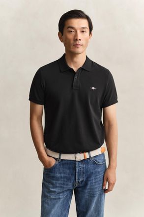 GANT Herren Slim Fit Archive Shield Piqu&eacute; Poloshirt (XXXL) Schwarz