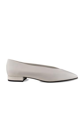 Loro Piana Rebecca Ballerinas Wei&szlig;