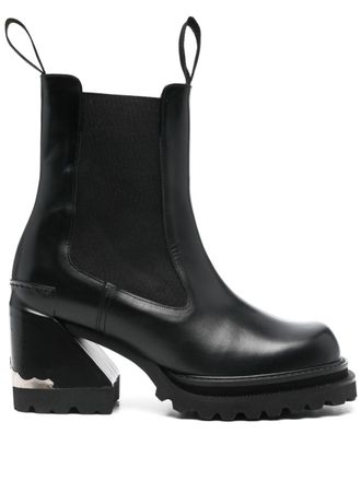 Toga Archives bottes en cuir 95 mm - Noir