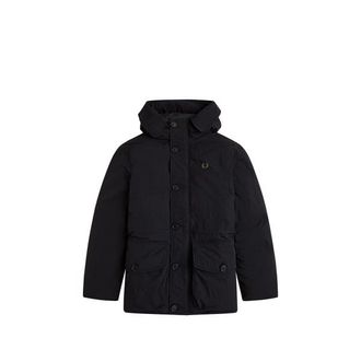 Fred Perry Blouson droit col montant &agrave; capuche