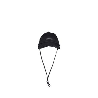 Jacquemus Femme, Accessoires, Noir, Taille: 58 CM La Casquette Artichaut Hat