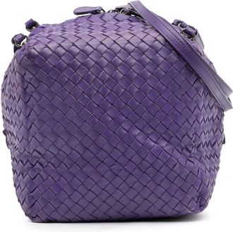 Bottega Veneta Hobo Bags - Nappa Intrecciato Cube Crossbody - Gr. unisize - in Orange - für Damen