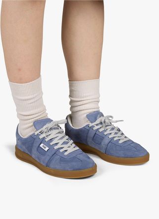 P448 Baskets Monza en cuir su&eacute;d&eacute;