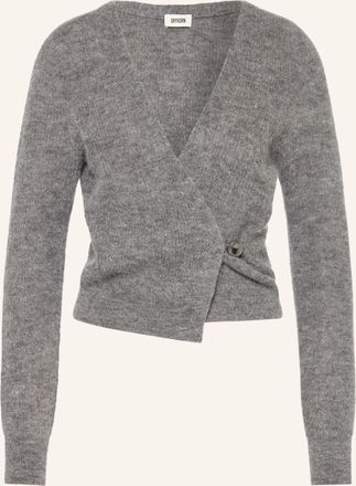 Drykorn Drykorn Strickjacke Lobaia In Wickeloptik grau