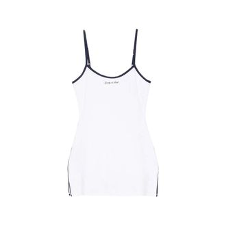 Sporty & Rich Robe Courte Signature Logo - Femme - Robes - Blanc - Taille: 40 FR
