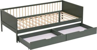Happy Garden Happy Garden - Lit pour enfant 190x90cm vert avec tiroirs adam