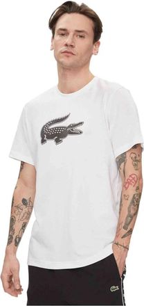 Lacoste Homme, Tops, Blanc, Taille: L T-Shirt Sport Logo XXL Ultra Dry