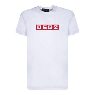 Dsquared2 Homme, Tops, Blanc, Taille: S Cool Fit T-Shirt