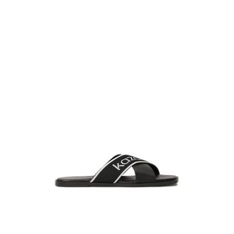 Kazar Flache Slides mit verziertem Riemen - - Shoes - Damen - Schwarzk - 38 EU
