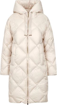 Max Mara Femme, Vestes, Beige, Taille: 36 FR Doudoune matelass&eacute;e losanges