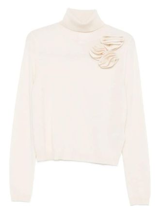 Allude pull à ornements à col roulé - Tons neutres