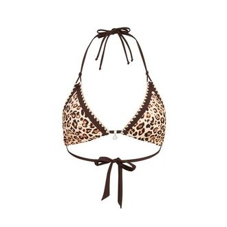 Banana Moon Haut de maillot de bain triangle imprim&eacute; l&eacute;opard