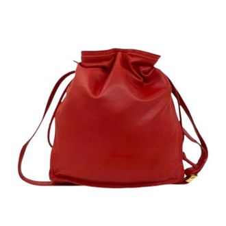 Loewe Pre-owned Anagram Leder Schultertasche - - Pre-owned - Damen - Rot - ONE SIZE