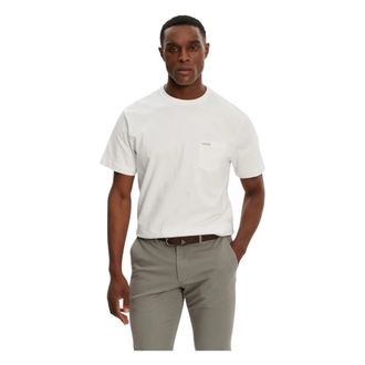 Guess Homme, Tops, Blanc, Taille: S T-shirt &agrave; col rond