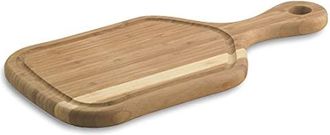 Richardson Sheffield SINCE 1839 Paddle Schneidebrett, 38 x 19,3 x 2 cm, mit Saftrille, Holzbrett Küche, Cutting Board, Brettchen, Küchenutensilien Holz, Bambus, Braun