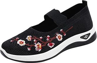 Generic Chaussures de marche orthopédiques pour femme, chaussures confortables pour femme dété, légères, sans lacets, pour femme, chaussures décontractées pou
