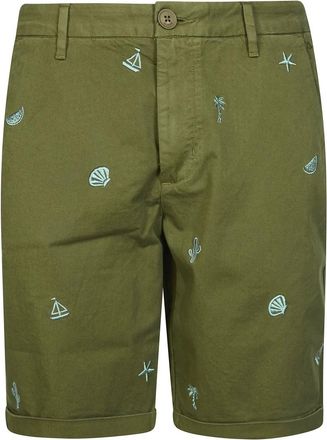 Sun 68 Homme, Shorts, Vert, Taille: W33 Bermuda Disegni