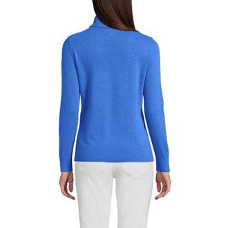 Lands End Rollkragen-Pullover aus Kaschmir, Damen, Gr&ouml;&szlig;e:40-42 regular, Blau, Kaschmir, by Lands End